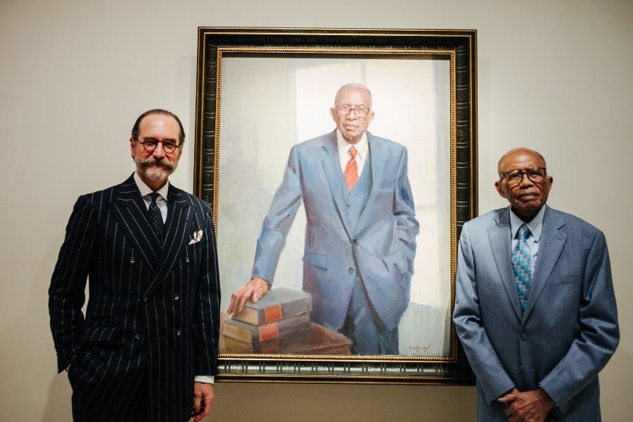 Alumnus-created portrait of civil rights icon Fred Gray acquired by ...